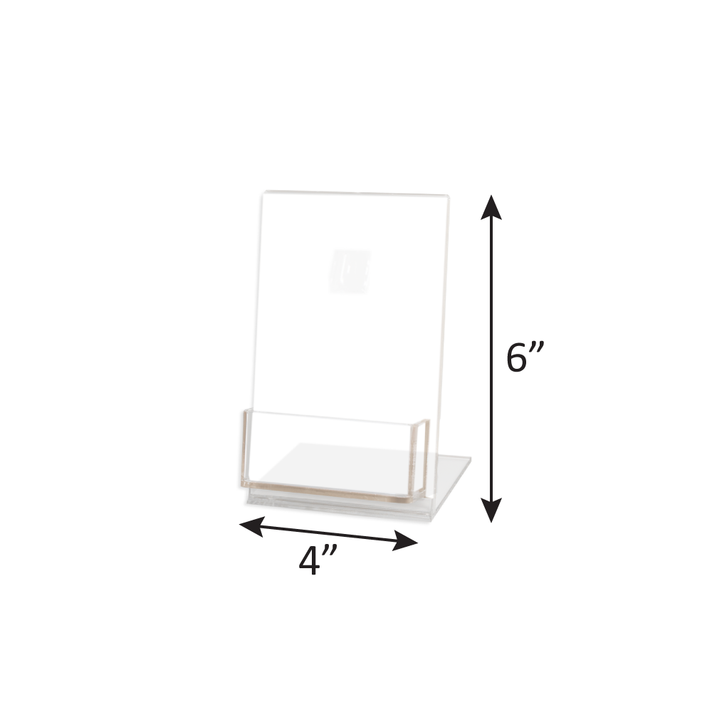 4x6 Acrylic Gift Card Display Stand – Elavon Store